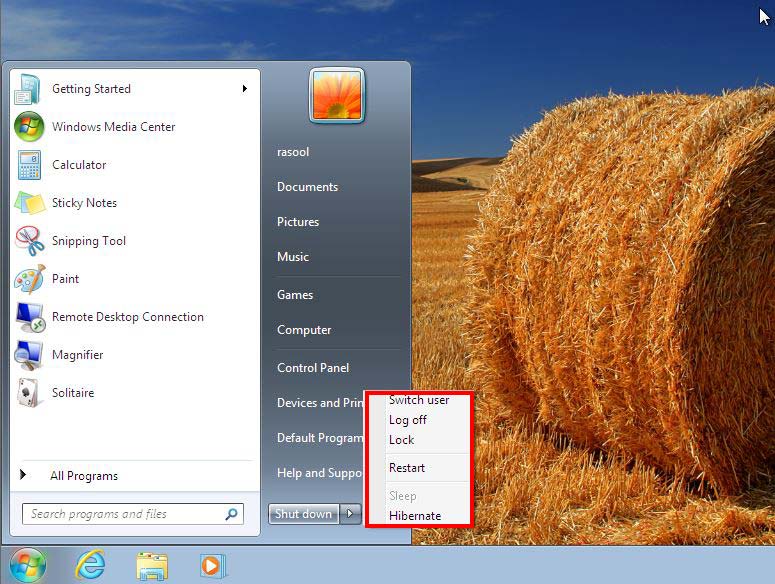 اموزش کار با منوی استارت ویندوز 7 - پی سی مکتب